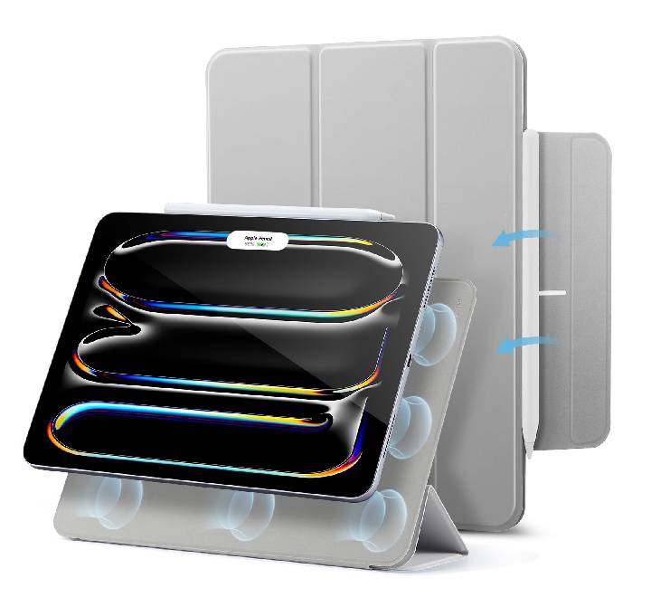 ESR Rebound Magnetic Case, Compatible with iPad Pro 11 (2024), Grey – ICT.com.mm