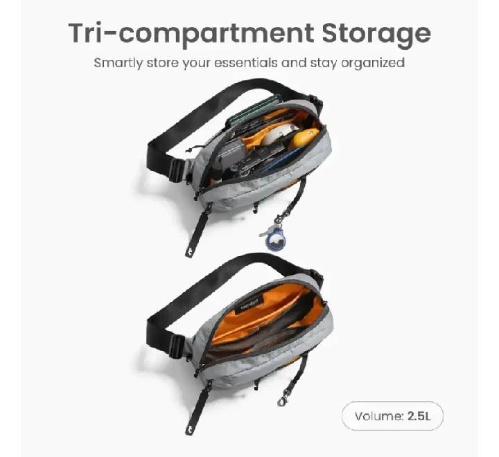Tomtoc Aviator T33 Chest Bag (2.5L-M size) Gray – ICT.com.mm