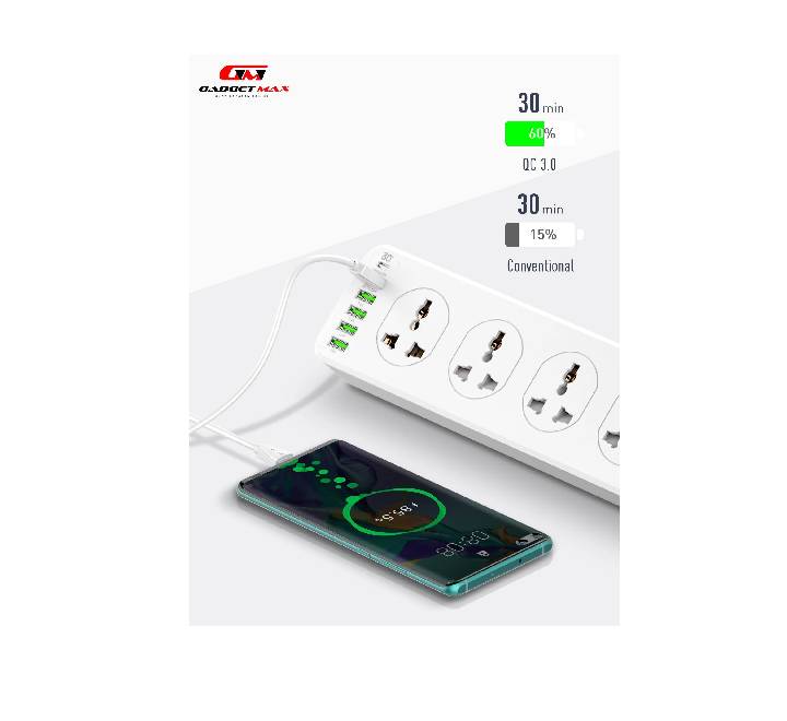 Gadget Max GM-S10 SC10610 (5USB/1TYPE-C) Power Socket – ICT.com.mm