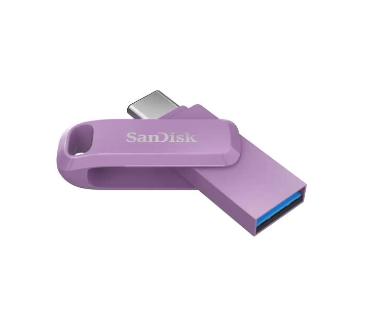 SanDisk 256GB Ultra Dual Drive Go USB Type-C Flash Drive (Lavender Pur ...
