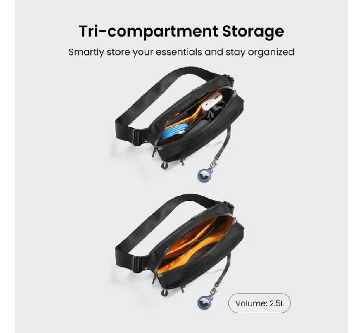 Tomtoc Aviator-T35 X-Pac Chest Bag (2.5L-M size) Black – ICT.com.mm