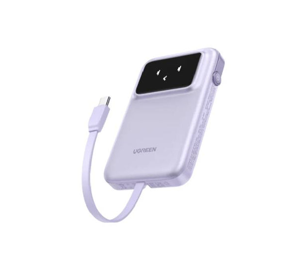 UGREEN PB511 10000mAh 30W Power Bank With Cable (Purple) – ICT.com.mm