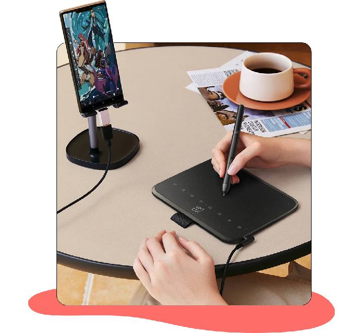 XP-Pen Deco 640 Drawing Tablet (Black) – ICT.com.mm