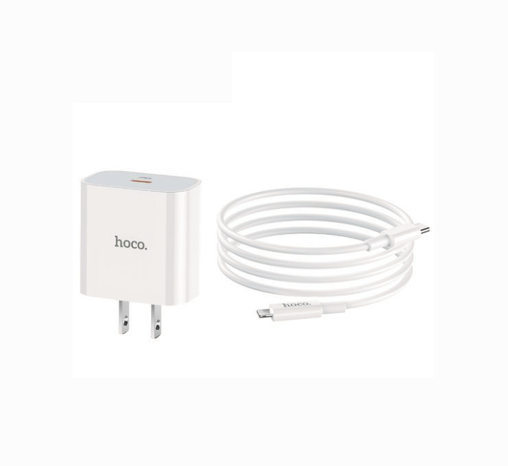 Hoco C76 Plus Speed source PD3.0 Charger set( Type C to Lightning)US ...
