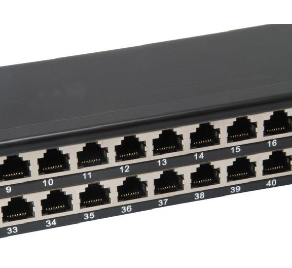 Equip 326449 Premium 48-Port Cat.6 Shielded Patch Panel (Black) – ICT ...