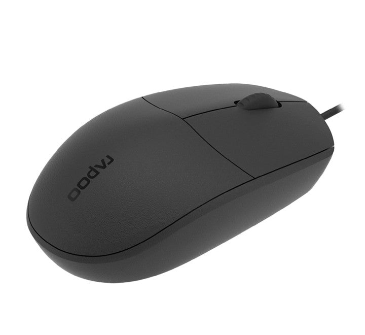 Rapoo N100C Type-C Wired Mouse (Black) – ICT.com.mm